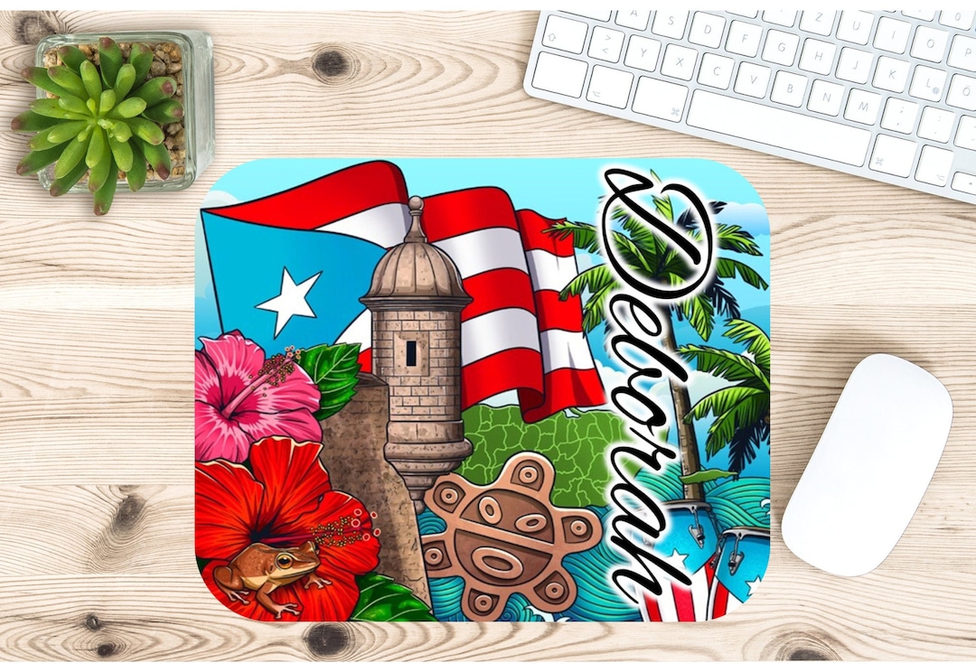 Personalized Puerto Rico San Juan PR Boricua Mouse Pad Custom Made by ...