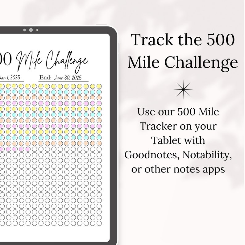 Buy 500 Mile Tracker Printable, Printable Running Log, Walking Tracker ...