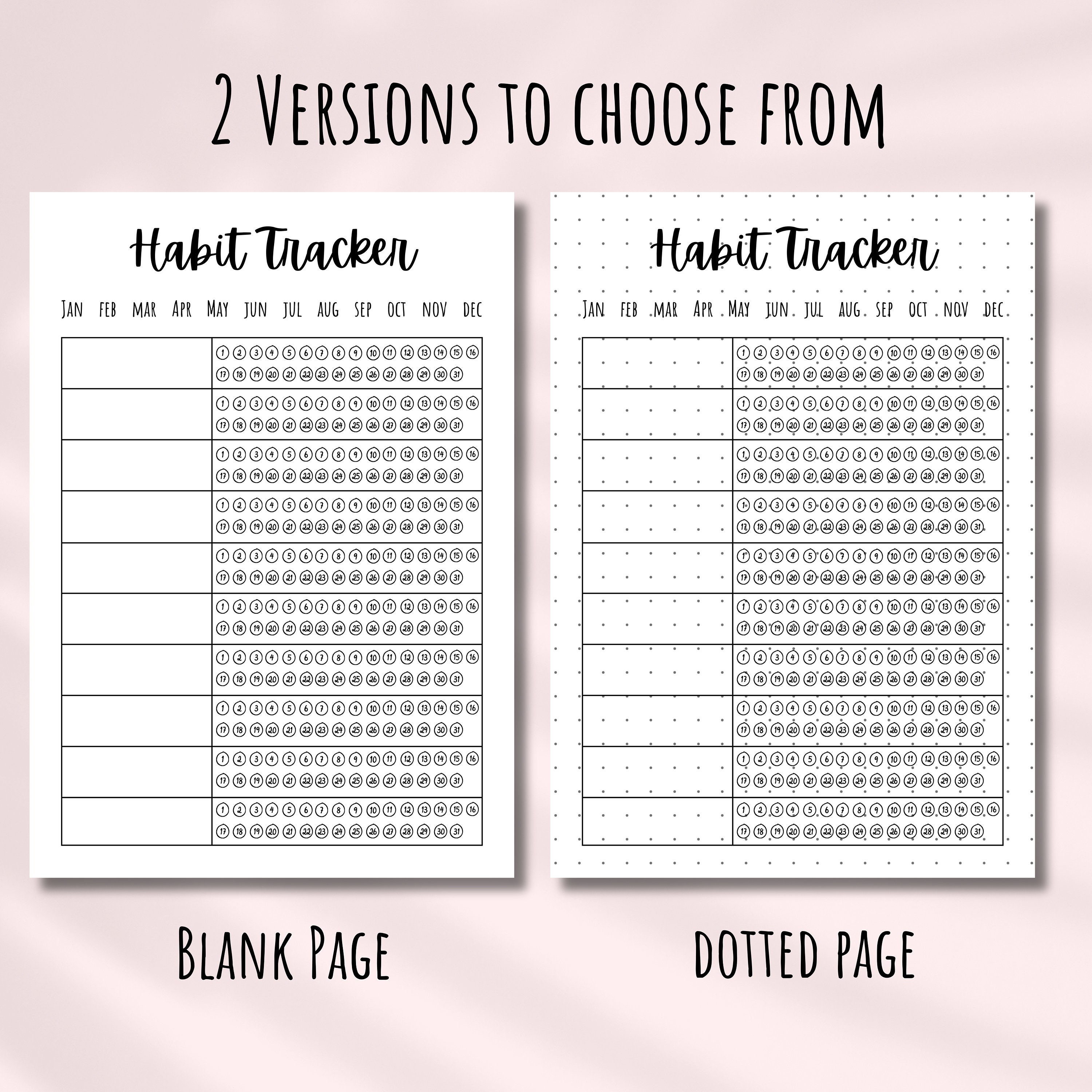 Habit Tracker ADHD Printable 2024, Letter/a4/a5, Goodnotes & Notability ...