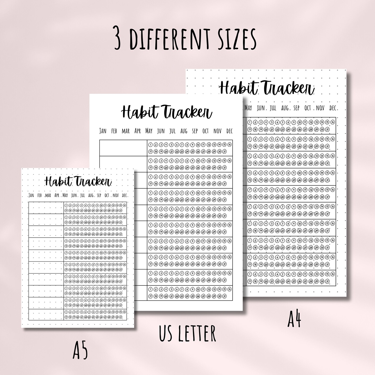 Habit Tracker ADHD Printable 2024, Letter/a4/a5, Goodnotes & Notability ...