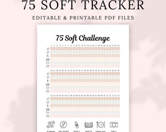 75 Soft Challenge Tracker Template - Etsy