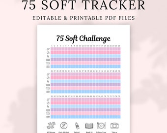 75 Soft Challenge Tracker Template - Etsy