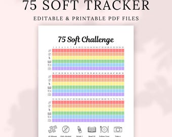 75 Soft Challenge Tracker Template - Etsy