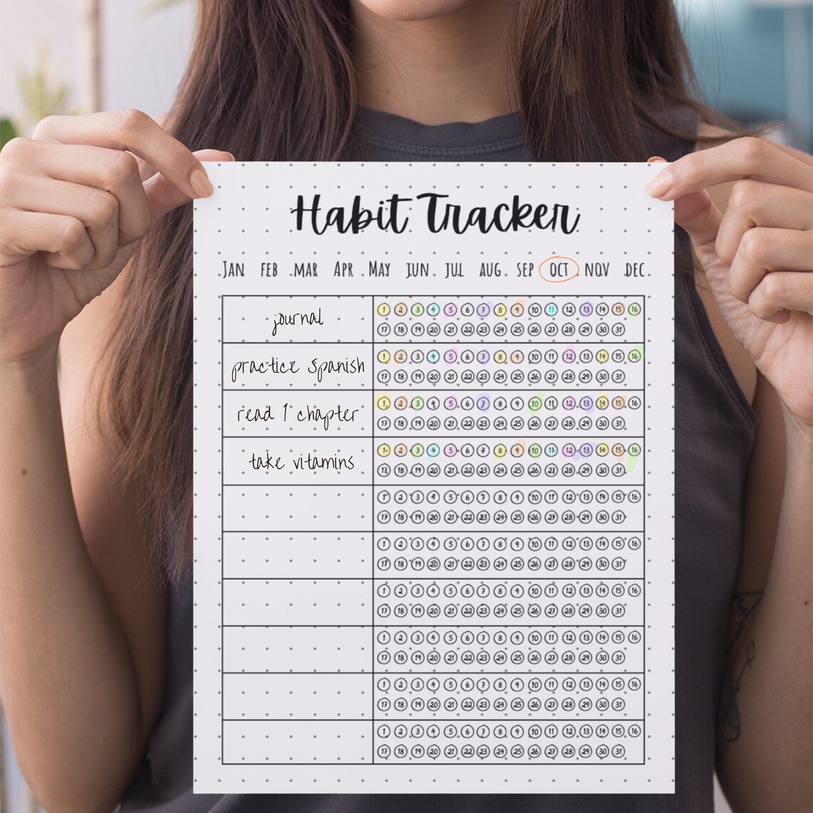 Habit Tracker ADHD Printable 2024, Letter/a4/a5, Goodnotes & Notability ...