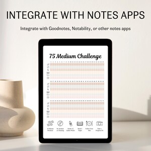 75 Medium Challenge Tracker Printable, 75 Medium Challenge EDITABLE, 75 ...