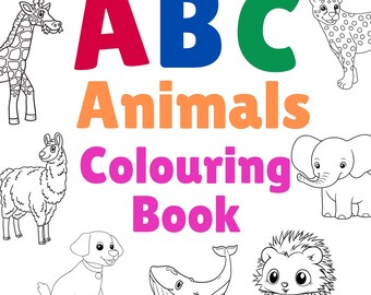 Animal Alphabet Colouring Book 32 Pages of Colouring Activities for ...