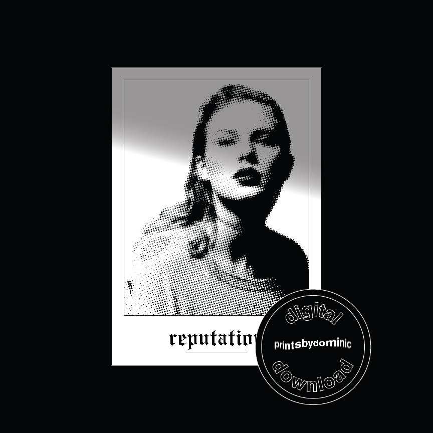 Taylor Swift Reputation Poster, Digital Download, Pop Printable Wall ...