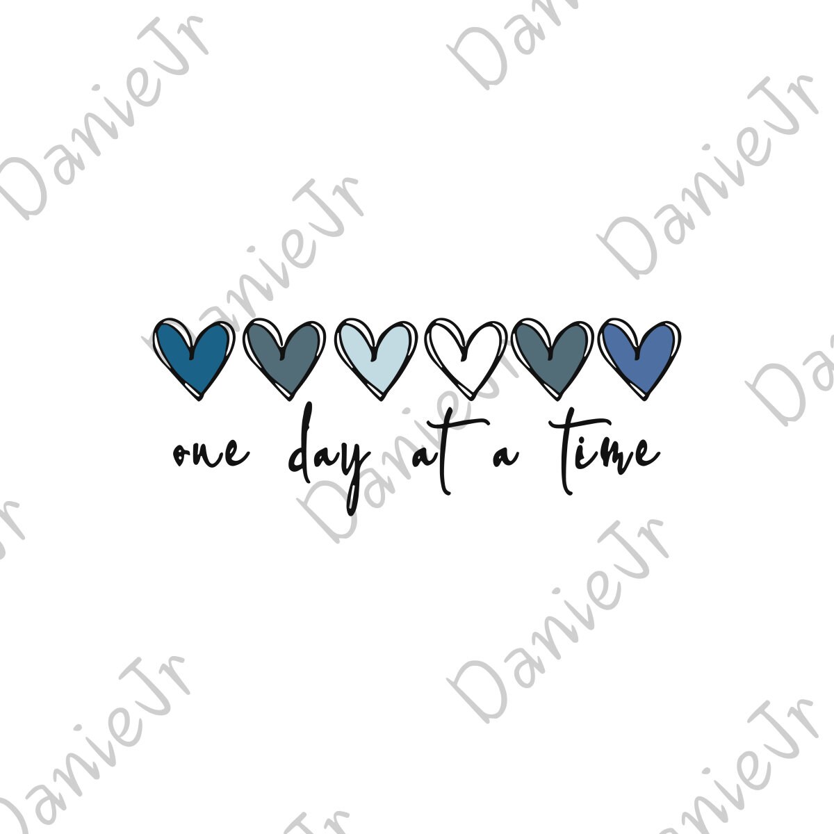 One Day at a Time SVG DIGITAL Download Printable Affirmation Quotes ...