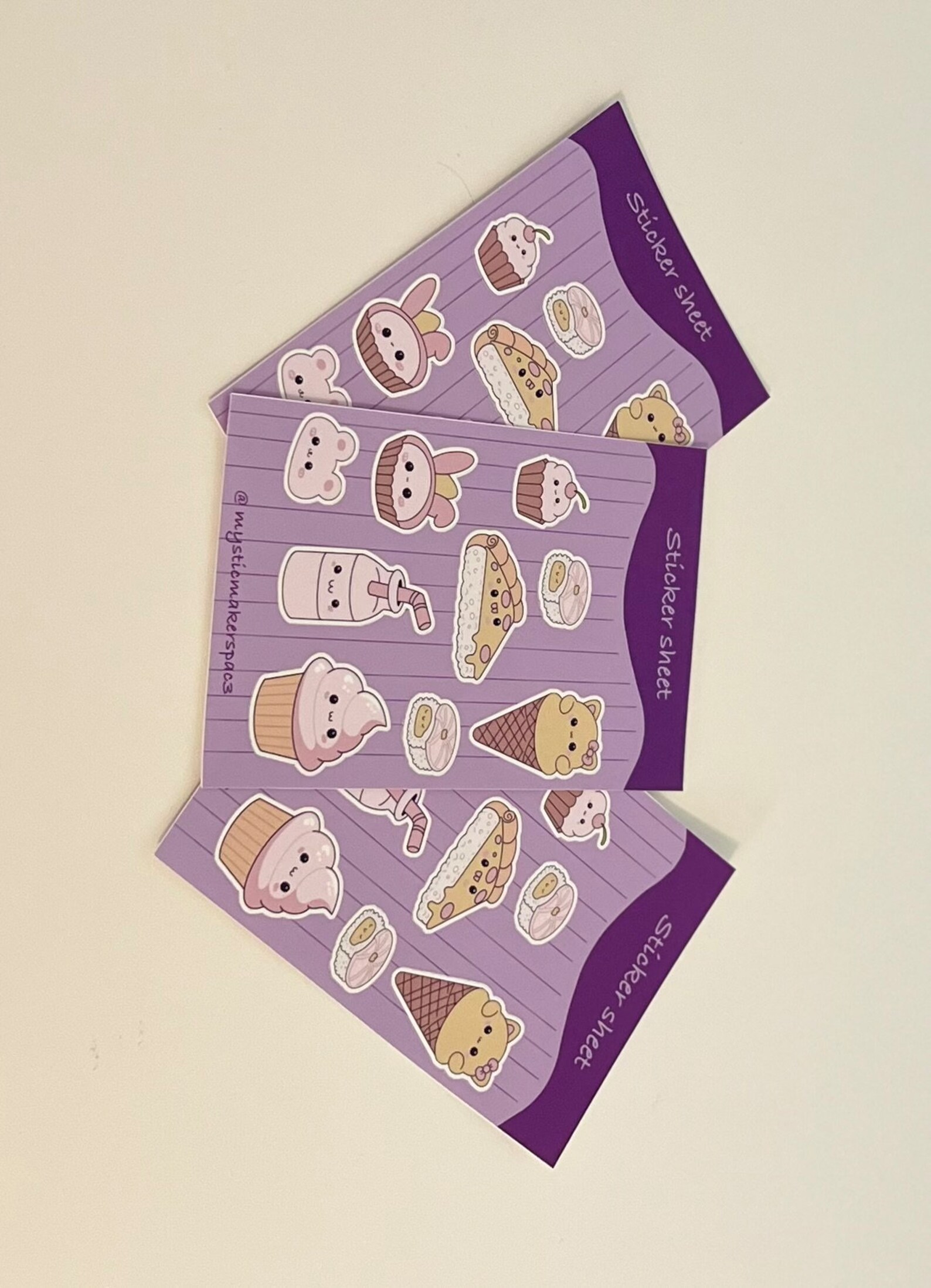 Dessert Sticker Sheets/ Bakery Sticker Sheets / Cute Stickers for ...