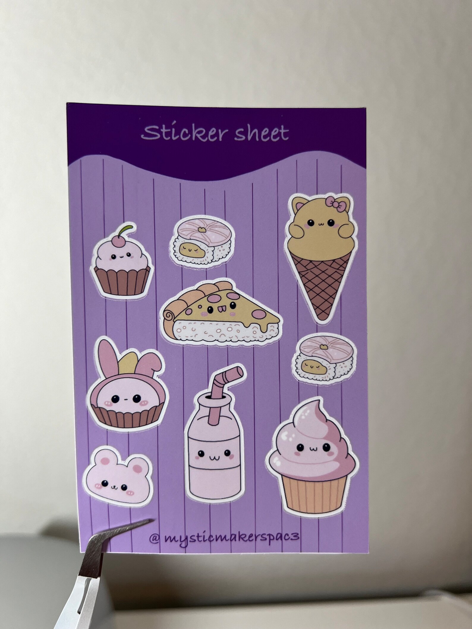 Dessert Sticker Sheets/ Bakery Sticker Sheets / Cute Stickers for ...