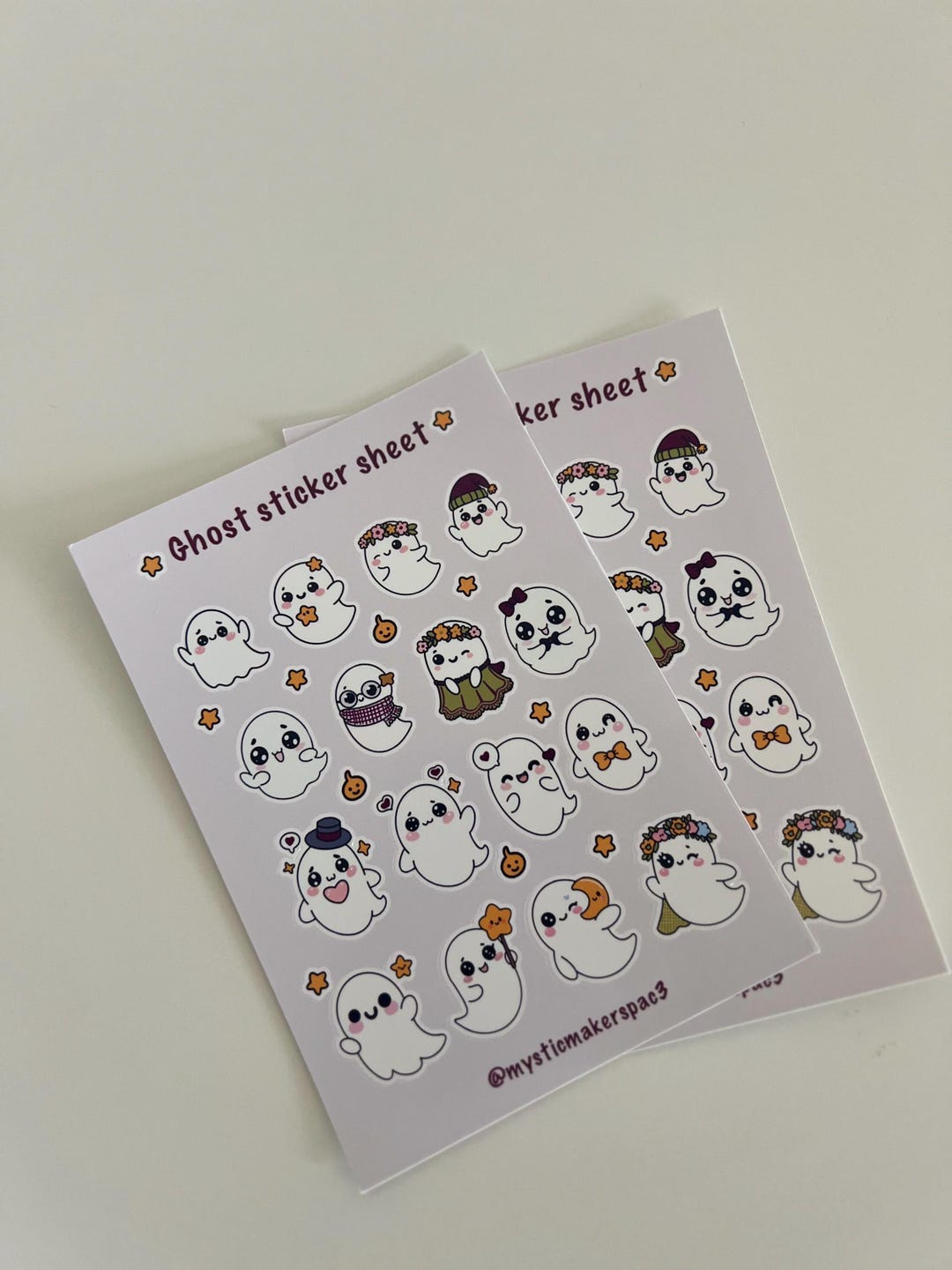 Ghost Stickers|halloween| Ghost| Stickers| Bullet Journal| Spooky| Cute ...