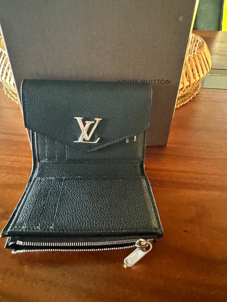 Vintage Louis Vuitton Wallet With Silver Hardware Black - Etsy