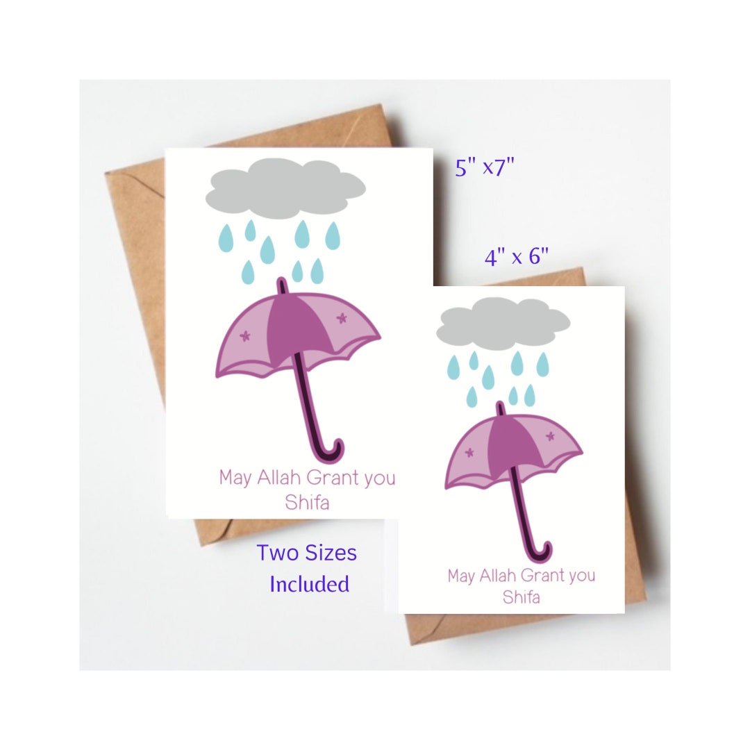 Printable, Digital Download, May Allah Grant You Shifa Card, Islamic ...