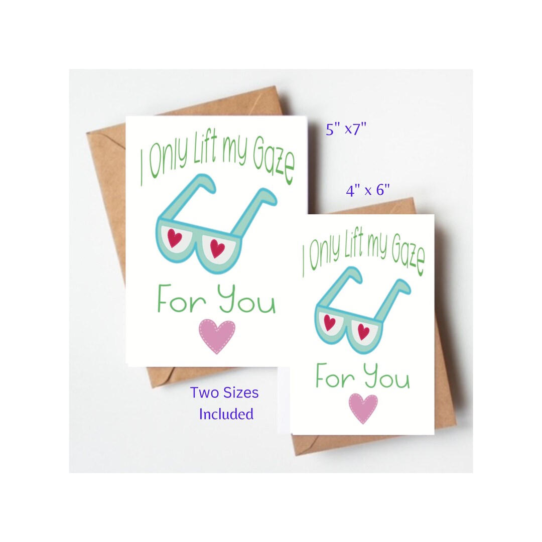 Printable, Digital Download, Only Lift My Gaze Card, Islamic Card, Love ...