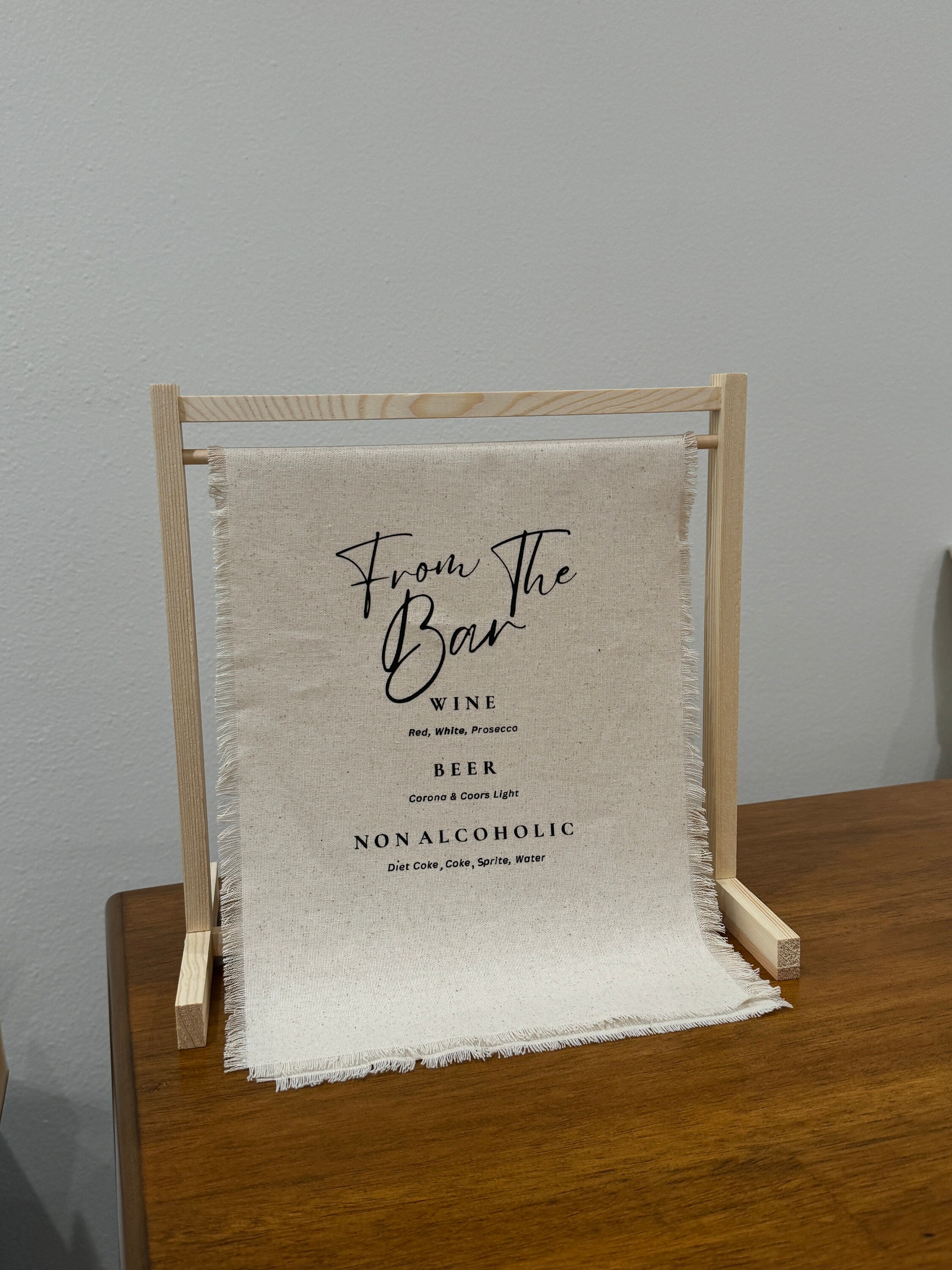 Linen Blend Bar Signage - Etsy