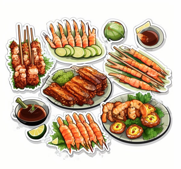 Vietnamese Food Stickers Set - Etsy