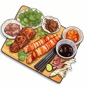 Vietnamese Food Stickers Set - Etsy