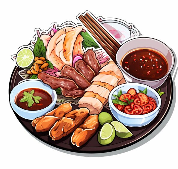 Vietnamese Food Stickers Set - Etsy