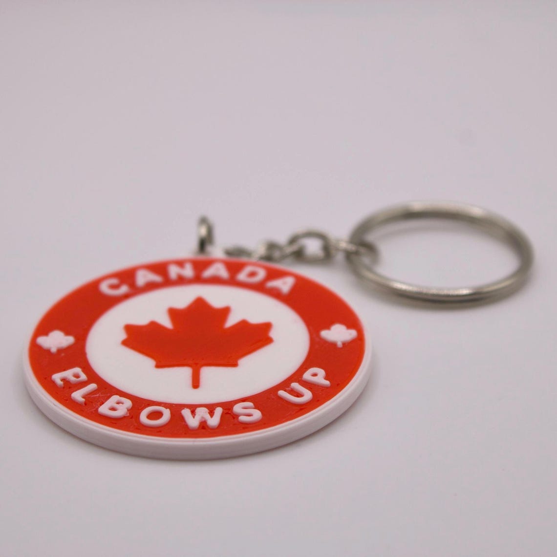 Elbows up Canada Keychain – Patriotic Maple Leaf Design – Made in ...
