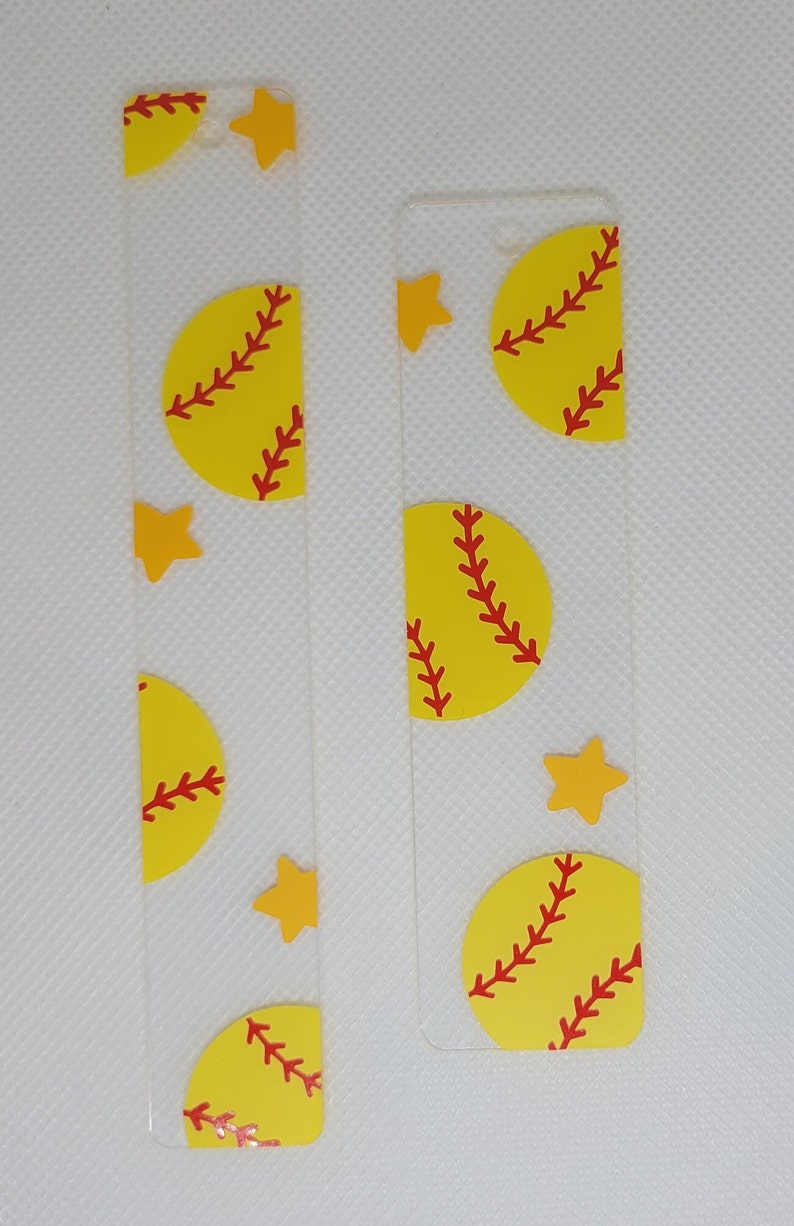 Handcrafted Softball Bookmark | Novelty Gift for Readers | Softball ...