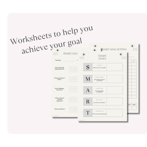 SMART Goals Template,mworksheet, Intelligent Goals Tracker, Printable ...