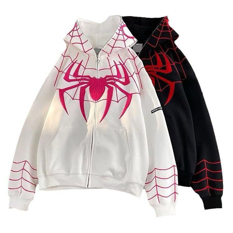 Y2K Clothing Spiderman Hoodie Winter Clothing Y2K Spiderman Suit Spider ...