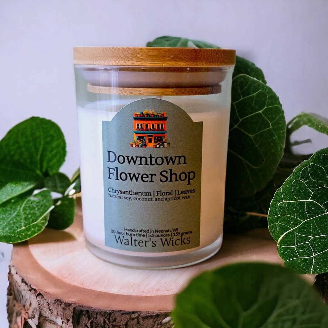 Downtown Flower Shop 5.5 Oz Candle Floral Walter's Wicks - Etsy