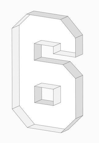 SQUARE Number Templates - 1ft, 2ft, 3ft, 4ft, 5ft, 6ft - Etsy