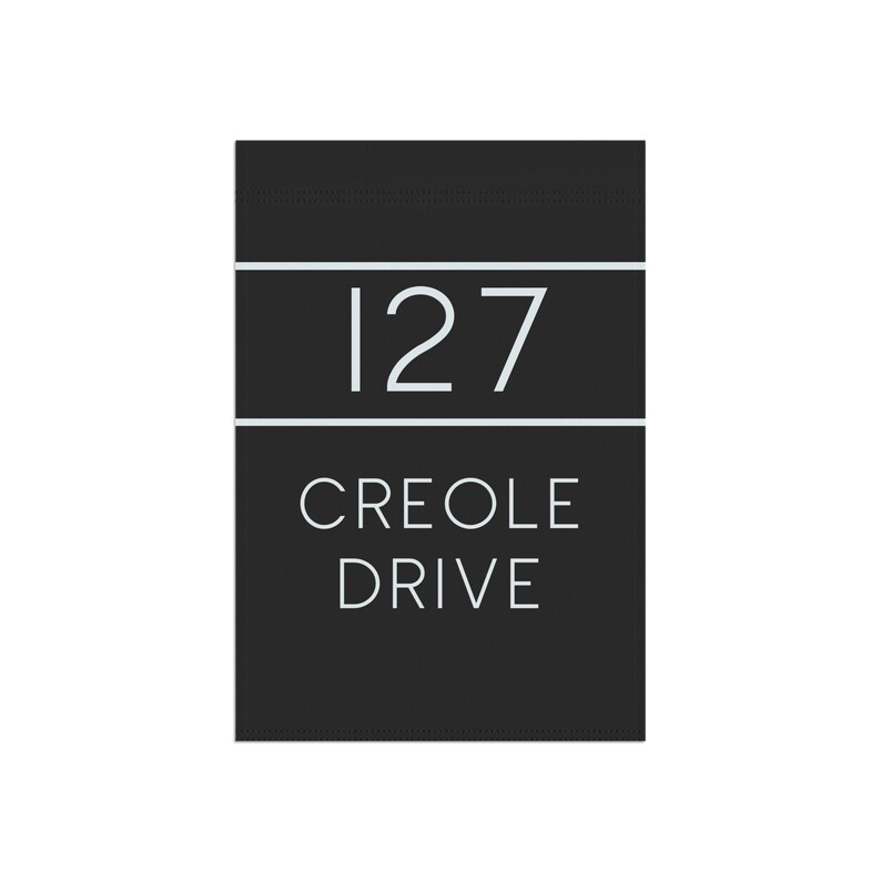 Haven Trends Garden Flag, Custom House Number Address Banner for ...