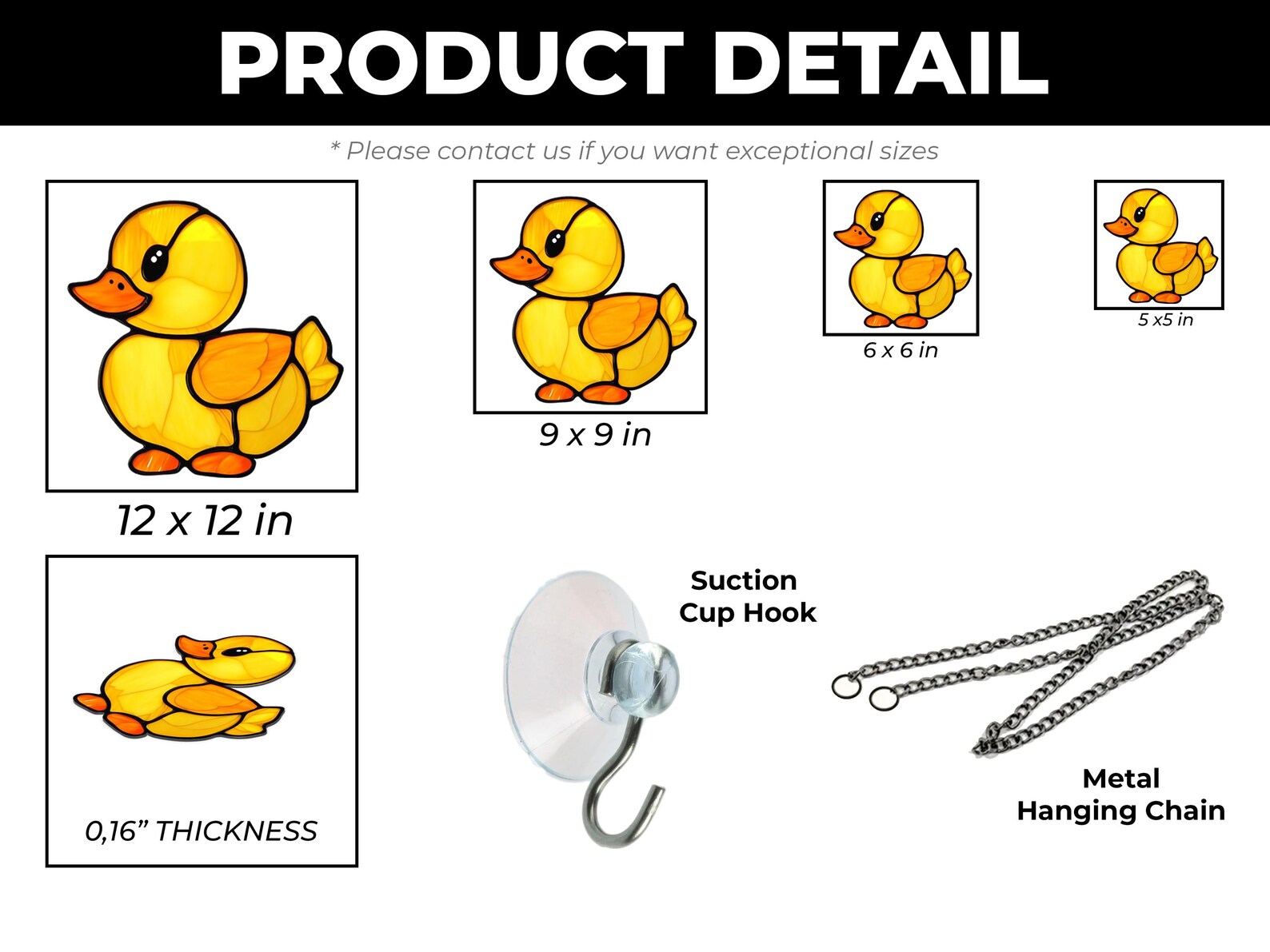 Cute Duck ACRYLIC Window Hanging, Duck Window Hanging, Duck Mom Gift ...