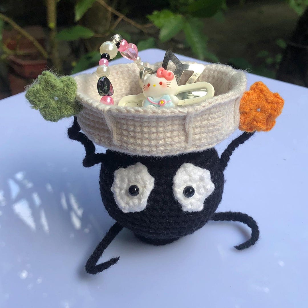 Susuwatari Jewelry Tray Crochet Pattern, Susuwatari File PDF, Hadmade ...