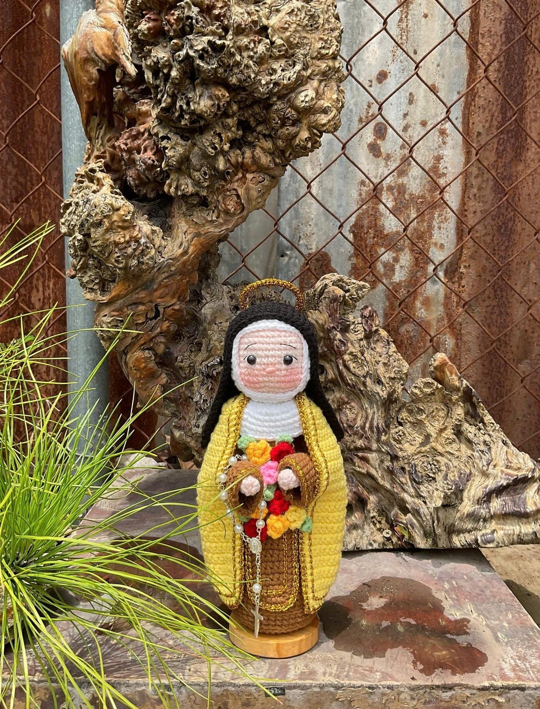 Handmade Catholic Crochet Statues, Virgin Mary, Jesus, Saint Cecilia ...