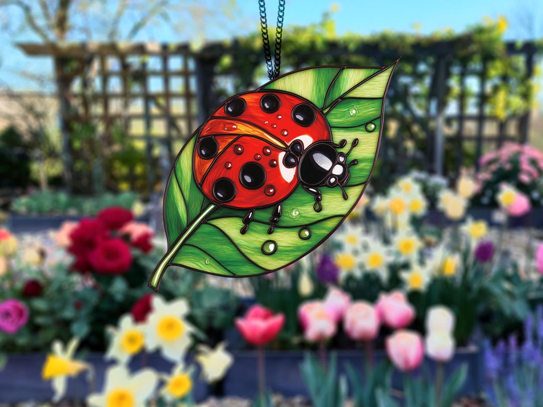 Ladybug ACRYLIC Window Hanging, Ladybug Window Hanging, Ladybug Lovers ...