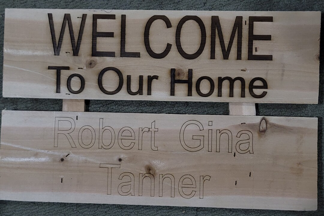 Cedar Welcome Sign - Etsy