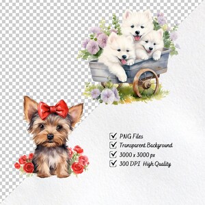 Watercolor Dog Clipart Bundle, Cute Puppies Clipart, Animal Art, Dog ...