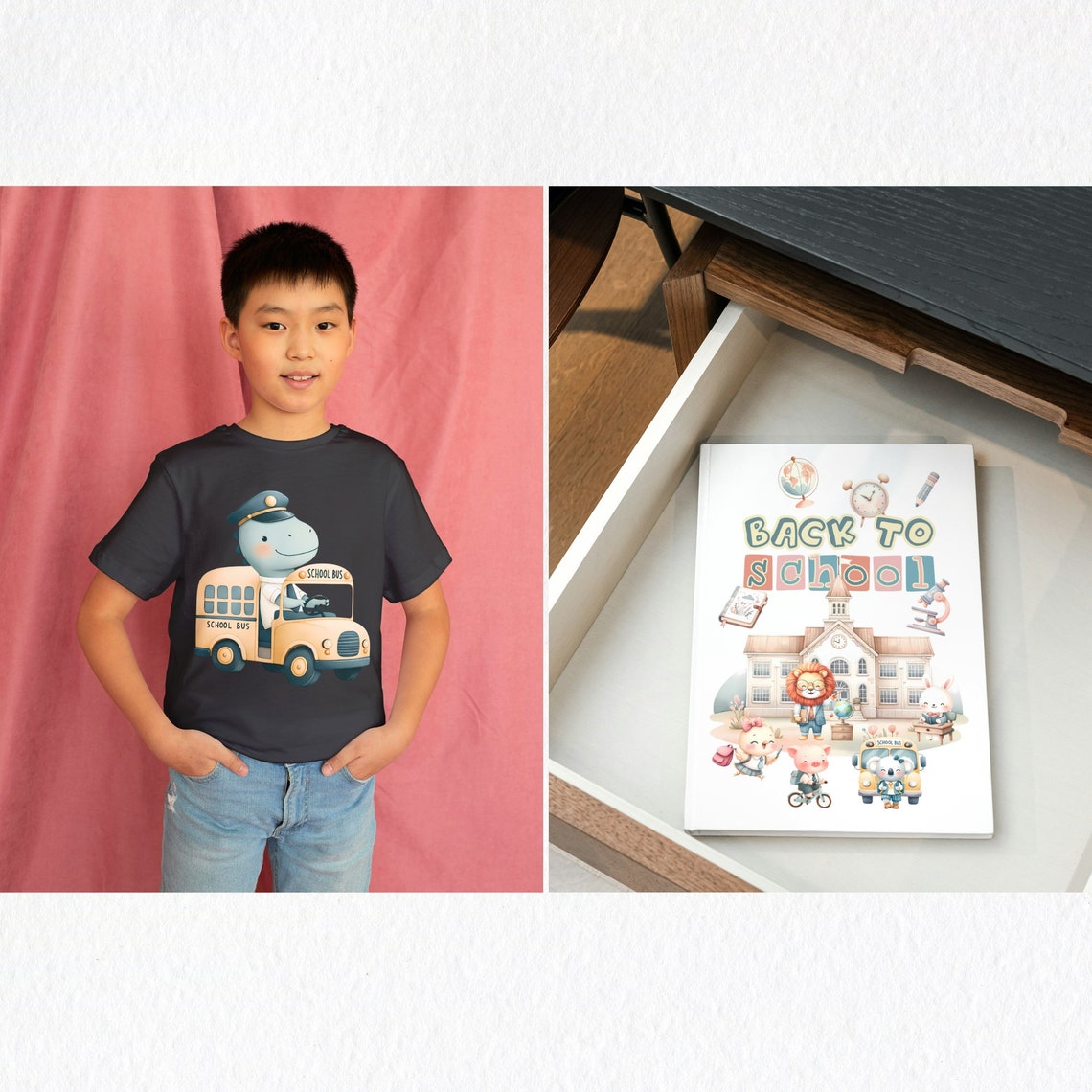 Back to School Clipart, First Day of School, Watercolor School Animals ...