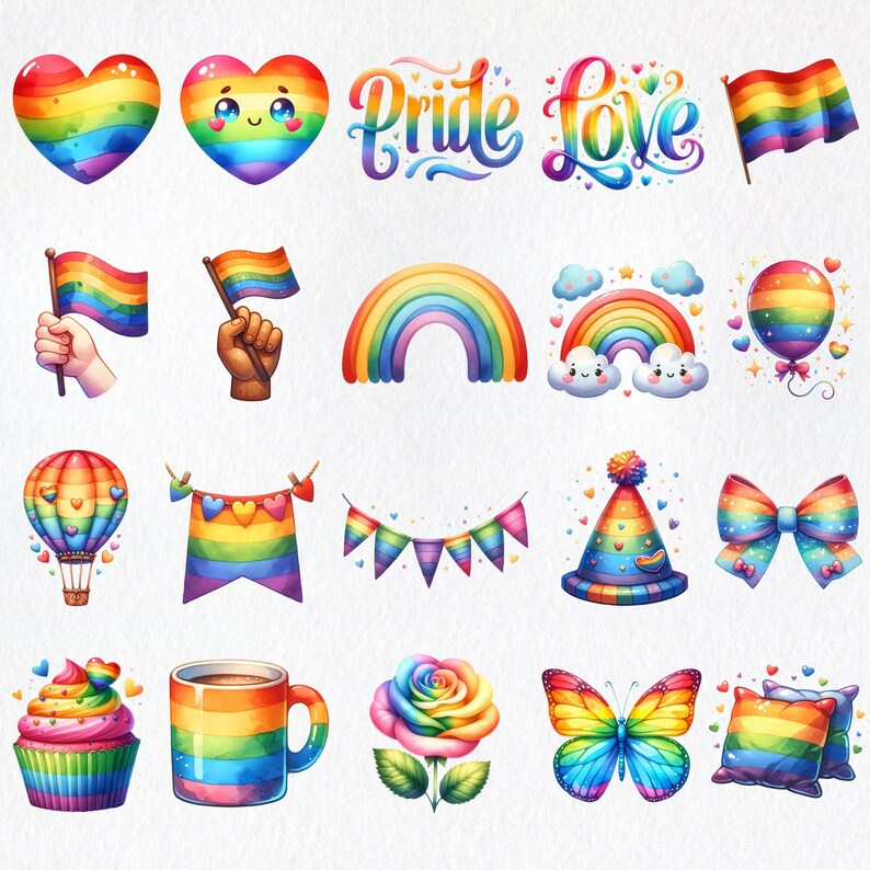 Pride PNG Clipart , LGBTQ , Pride Month , Love Watercolor Clipart ...