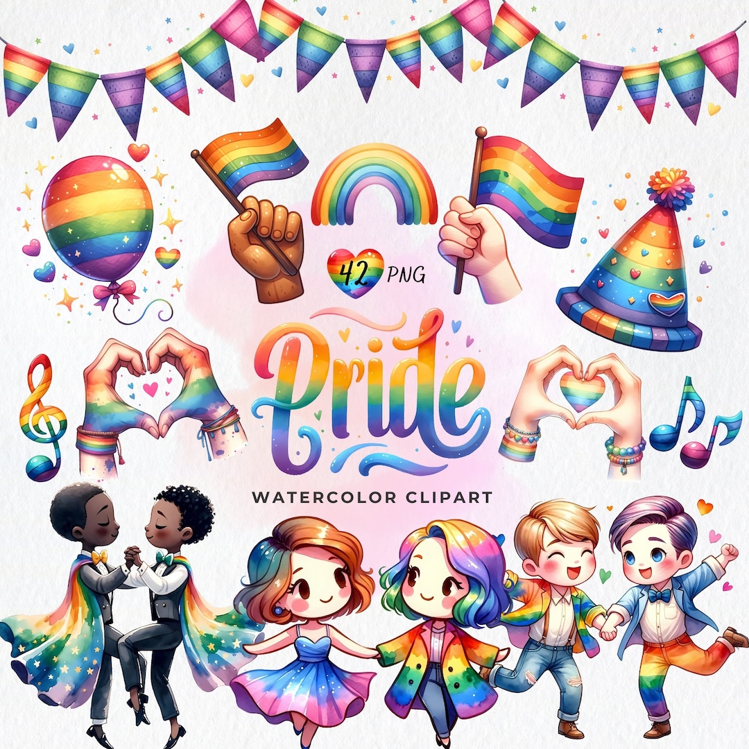 Pride PNG Clipart , LGBTQ , Pride Month , Love Watercolor Clipart ...