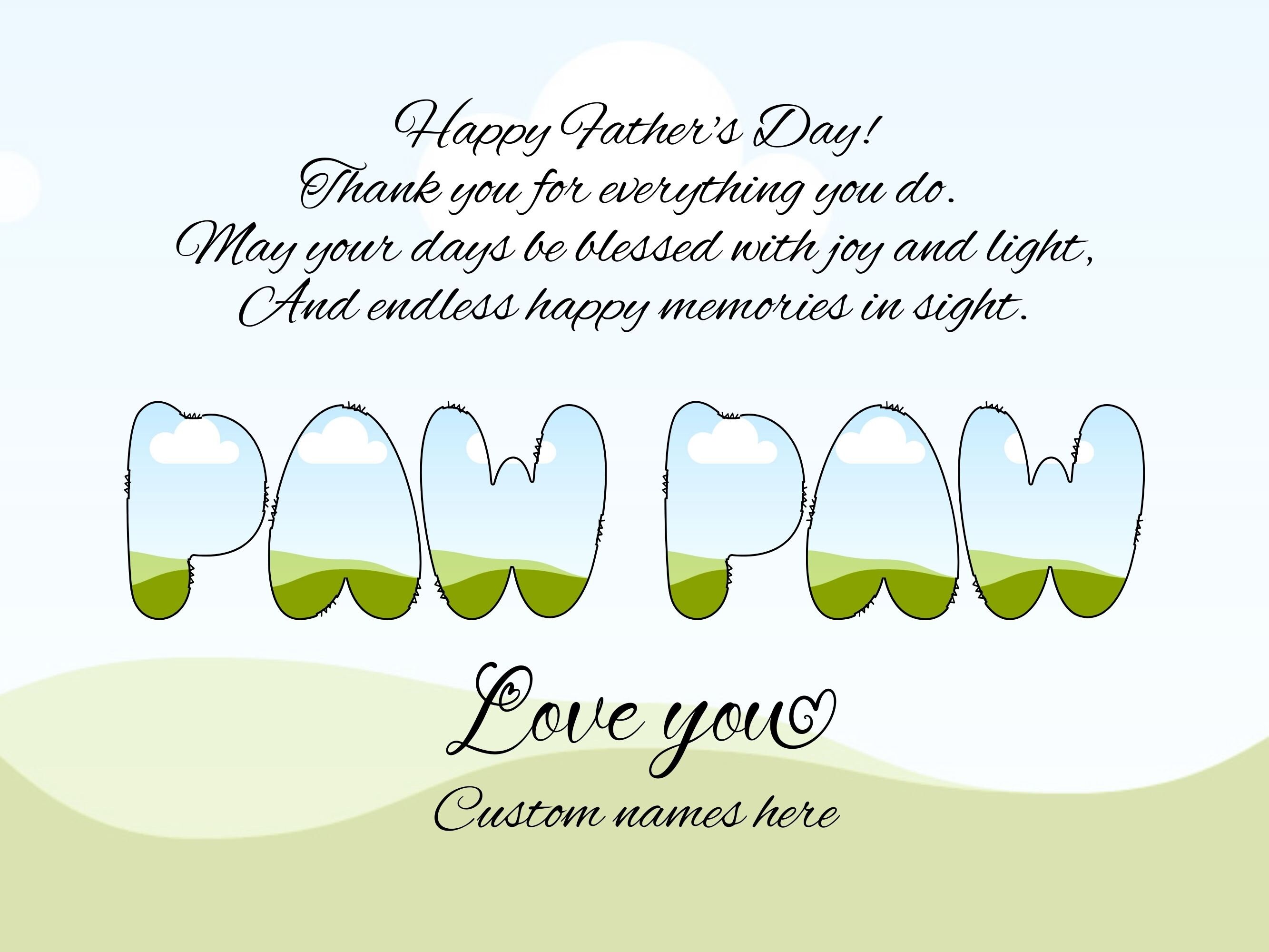 Fathers Day Canva Frame Template, Papa Photo Frame, Dad Photo Print ...