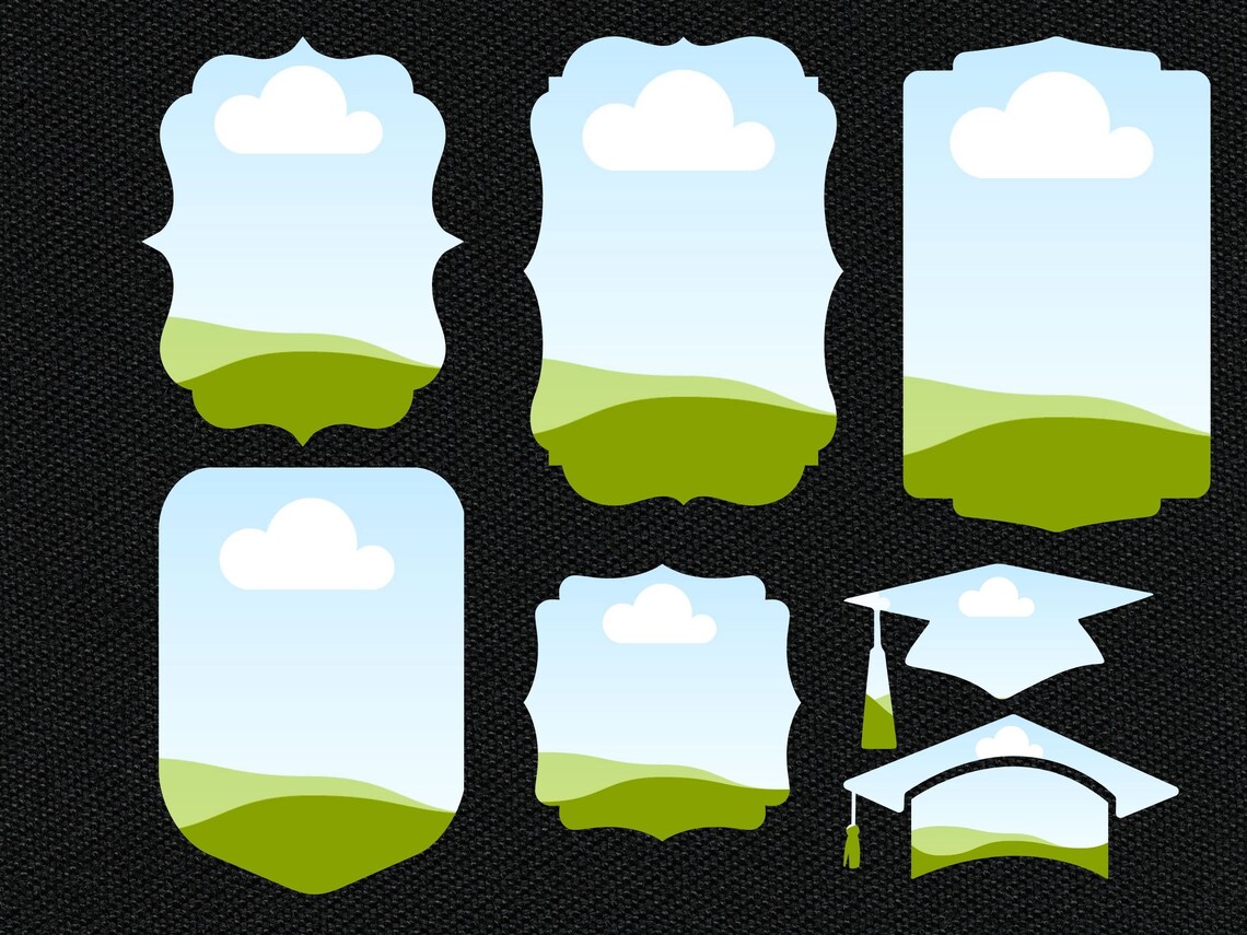 Graduation 2024 Canva Frames Easy Drag and Drop Canva Template Digital ...