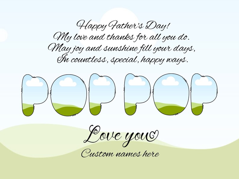 Fathers Day Canva Frame Template, Papa Photo Frame, Dad Photo Print ...