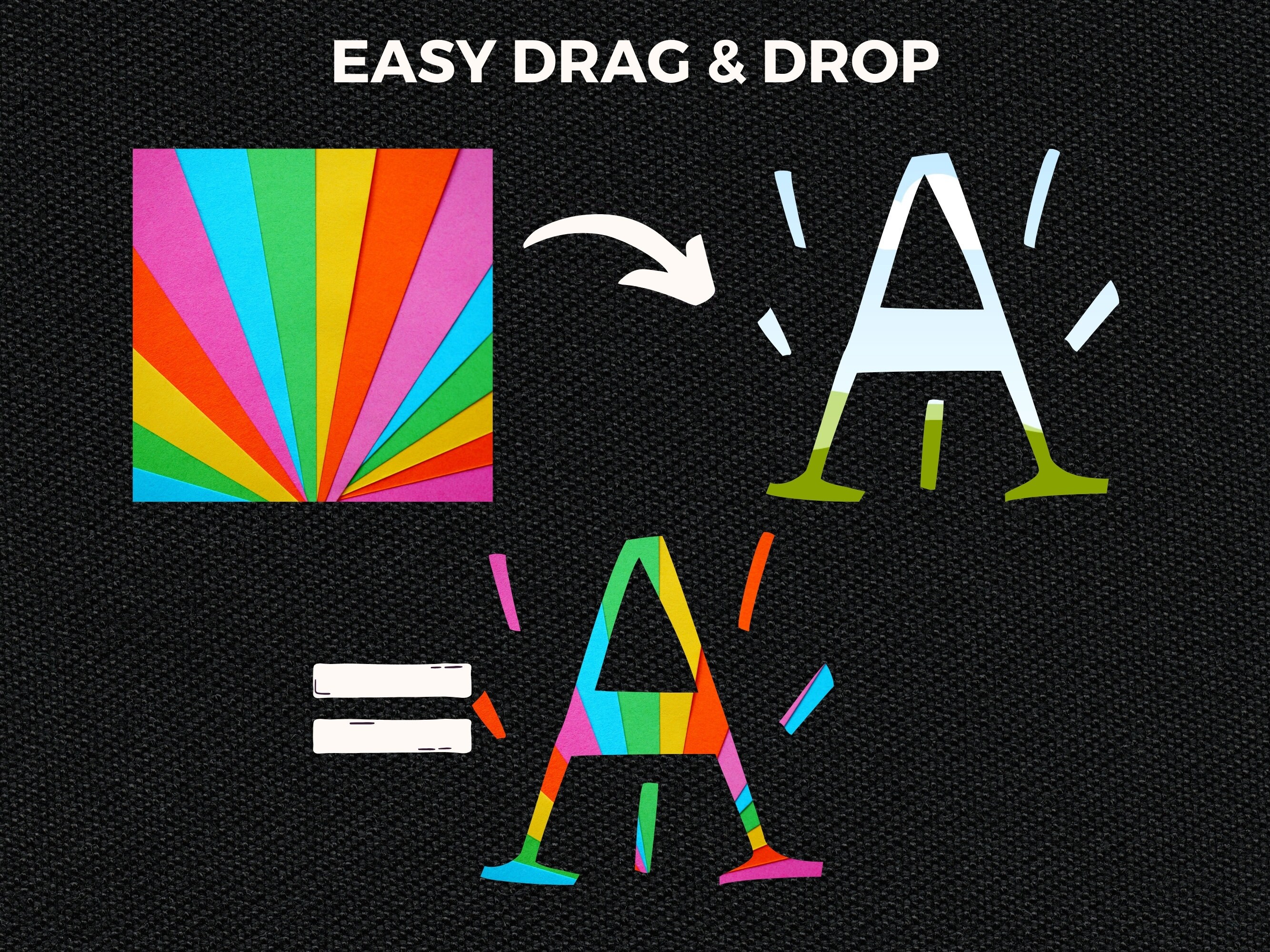 Retro Scribble Letter Canva Frames Digital Download, Alphabet Canva ...