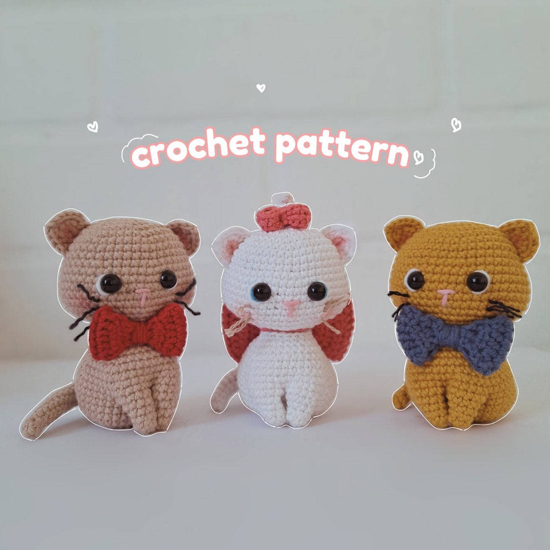 Kittens Amigurumi Pattern, Crochet Cat Pattern, Marie Crochet Tutorial ...