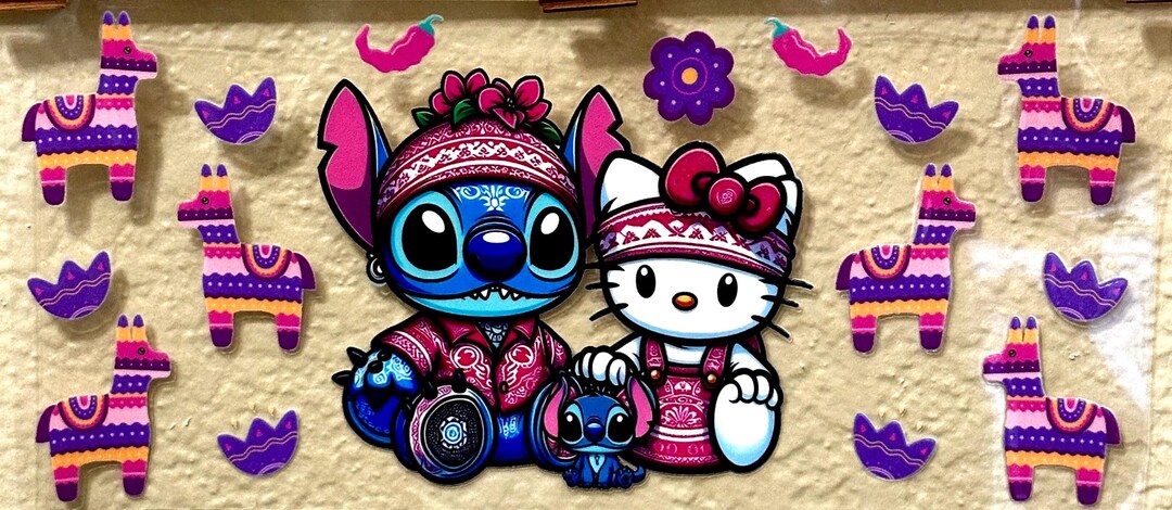 Stitch & Hello Kitty UV Wrap - Etsy