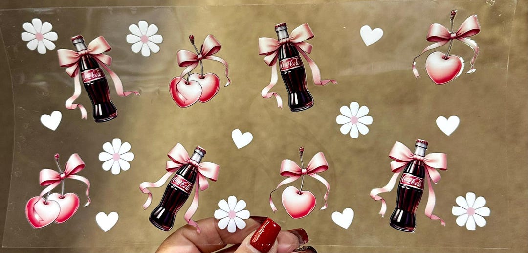Coca Cola Bows & Cherries UV Wrap - Etsy