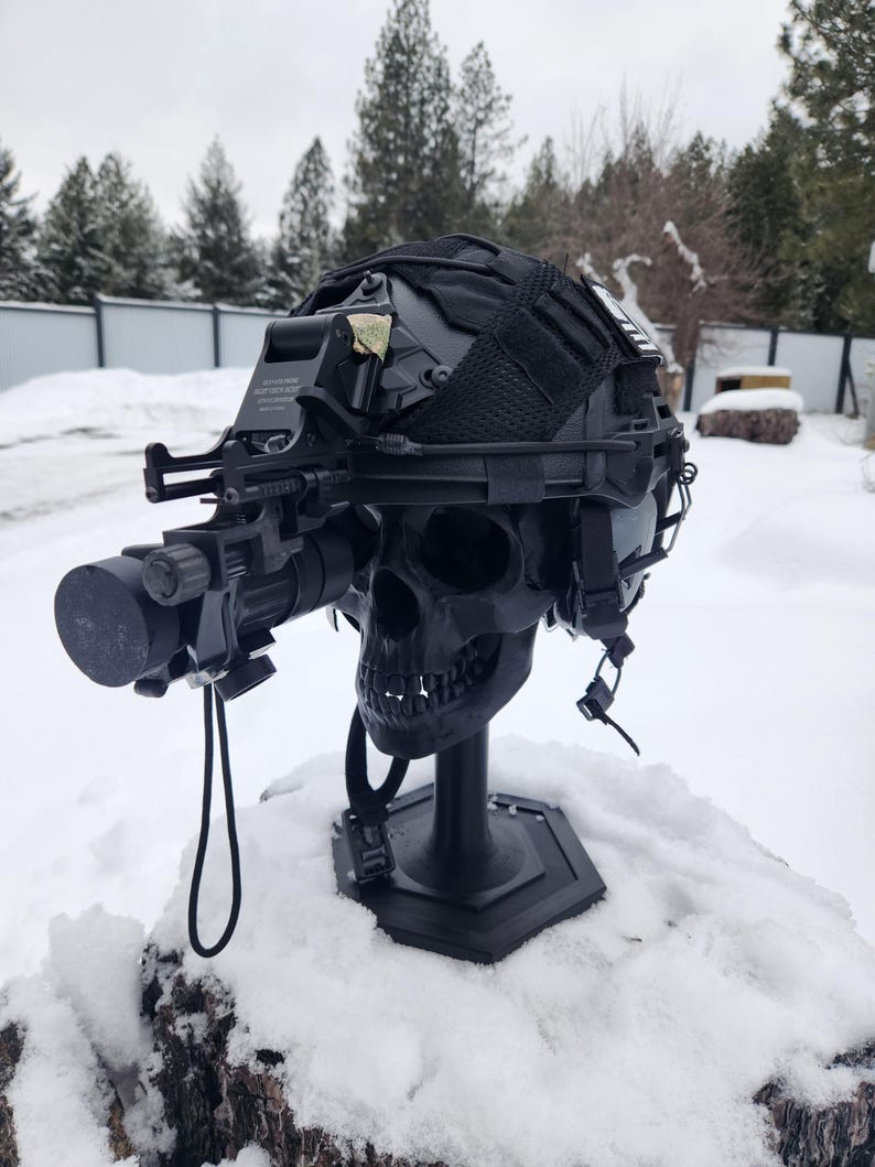 Skull Display Stand for Balistic Helmet and Nightvision - Etsy