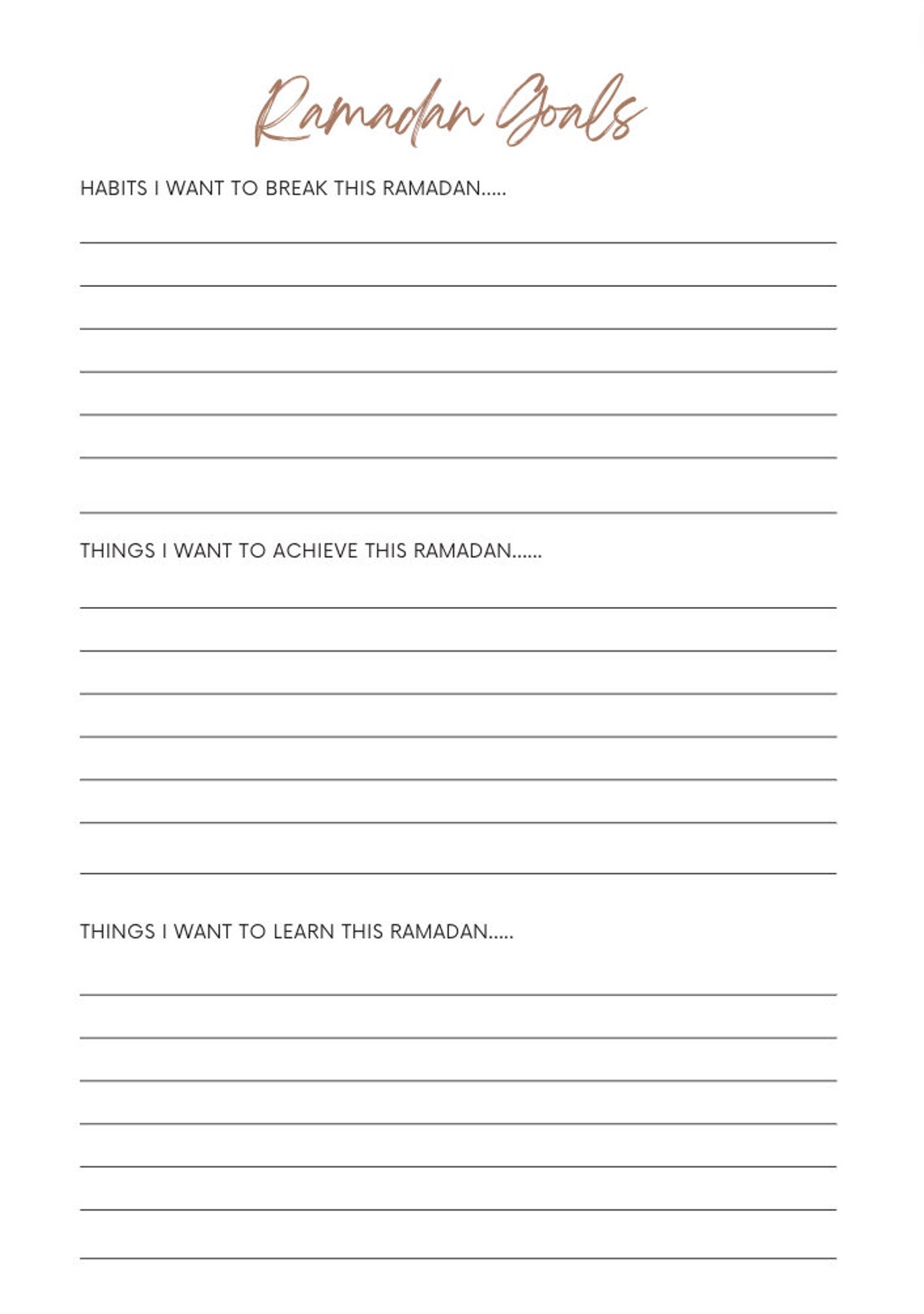 Digital Ramadan Planner 2024 With Prayer Tracker - Etsy