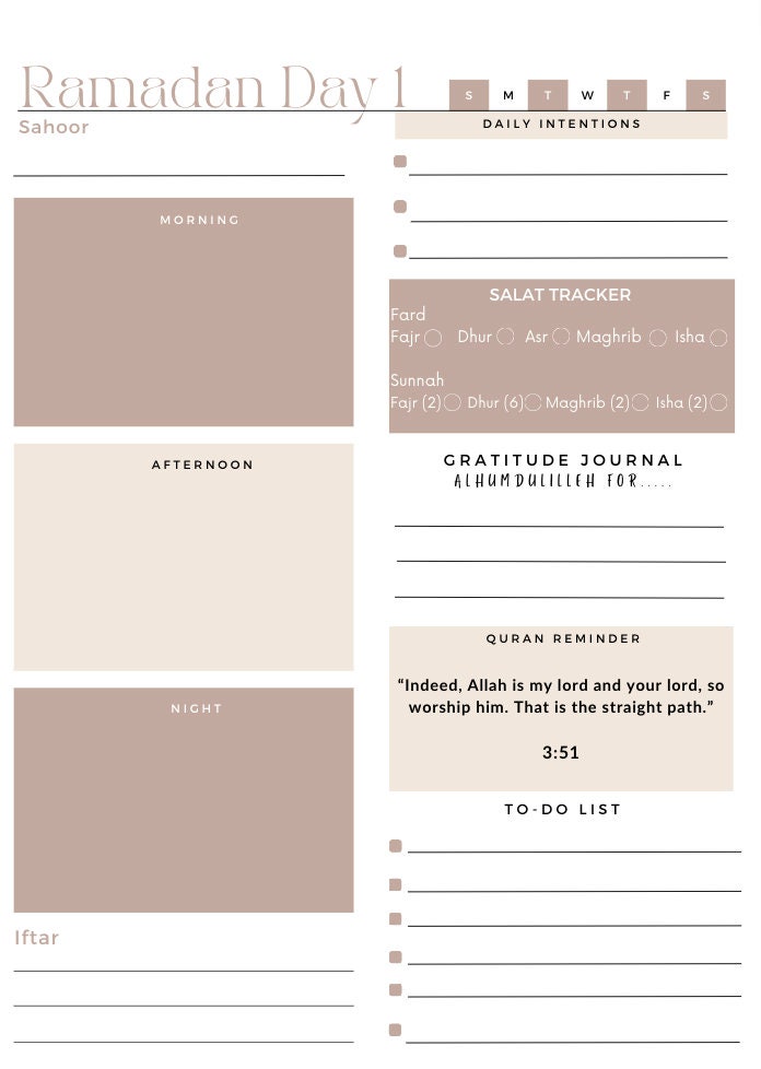 Digital Ramadan Planner 2024 With Prayer Tracker - Etsy