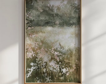 Set of Two Summer Landscape Prints, Spring Printable Wall Art, Muted ...