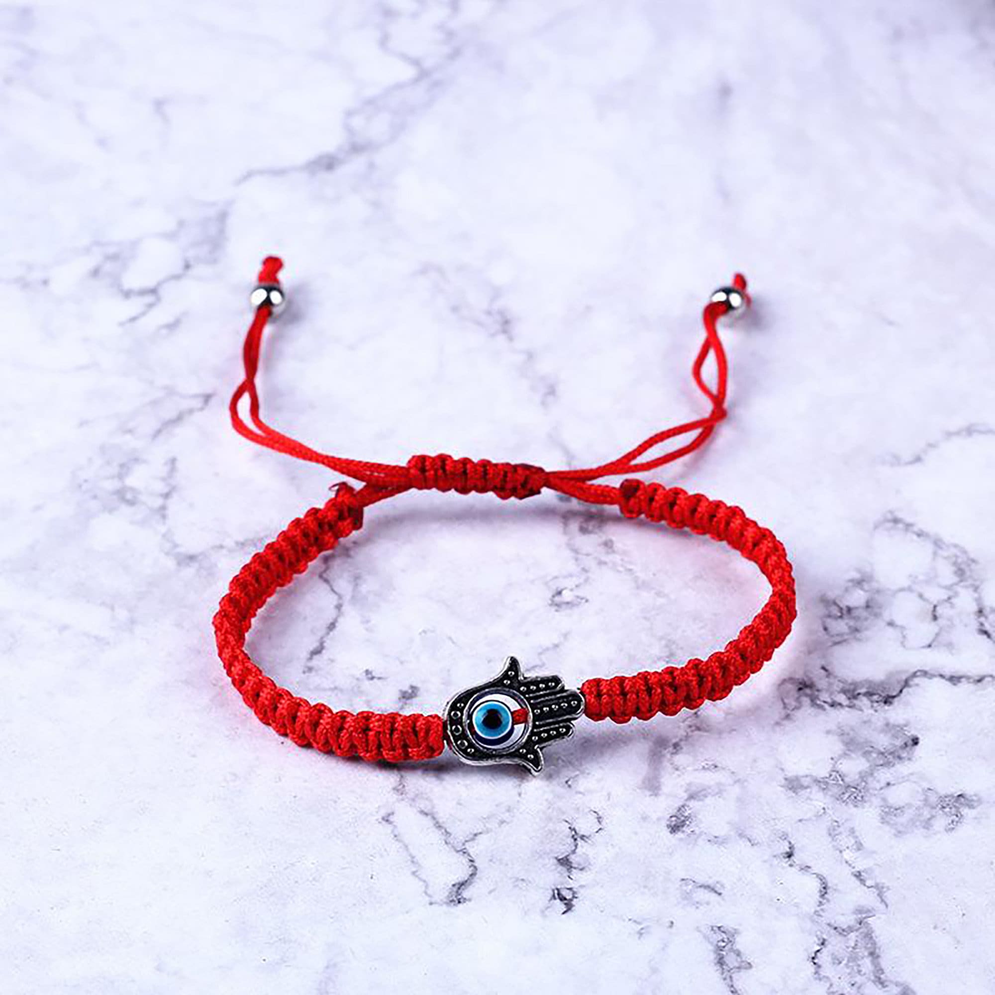 Handwoven Evil Eye Bracelet Red String Hamsa Bracelet Protection Hand ...